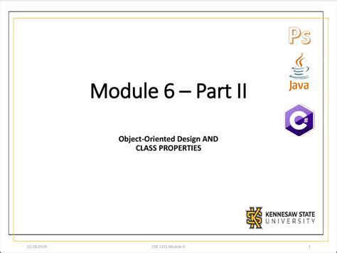 Object Oriented Design And Class Properties Ppt Download