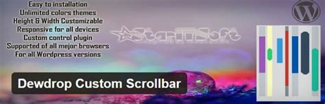شخصی سازی اسکرول بار وردپرس با افزونه Dewdrop Custom Scrollbar بیست اسکریپت