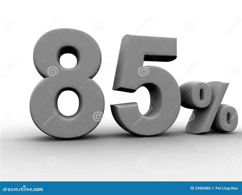 85 Percent Stock Illustration Illustration Of Good Money 2466086