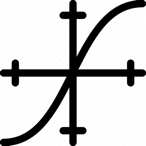 axis education math mathematics sine sinusoid wave icon