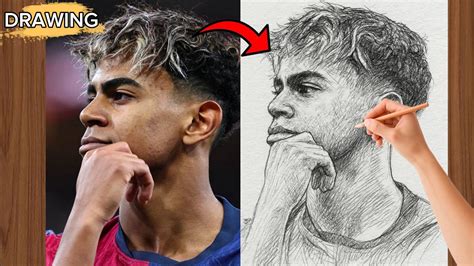 How To Draw Lamine Yamal 🤔 Youtube