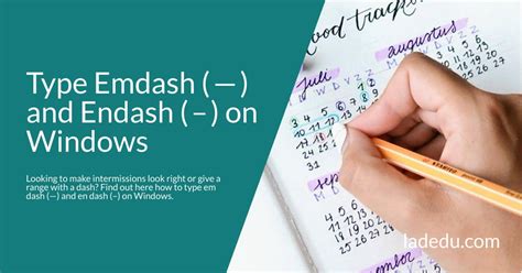 How To Type Em Dash And En Dash On Windows La De Du