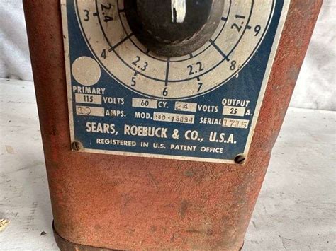Sears Battery Charger Meagher Auctioneers