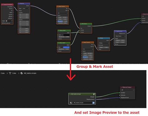 how do i batch convert material assets to group node assets blender