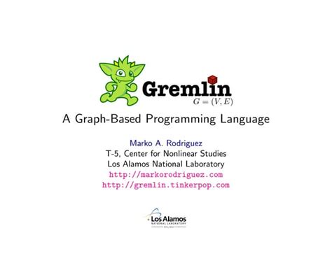 gremlin a graph based programming language ppt