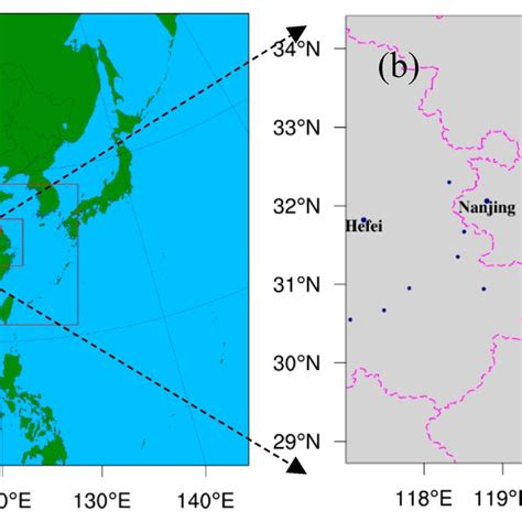 The Simulation Domain Settings In Wrf Chem Including A The Three