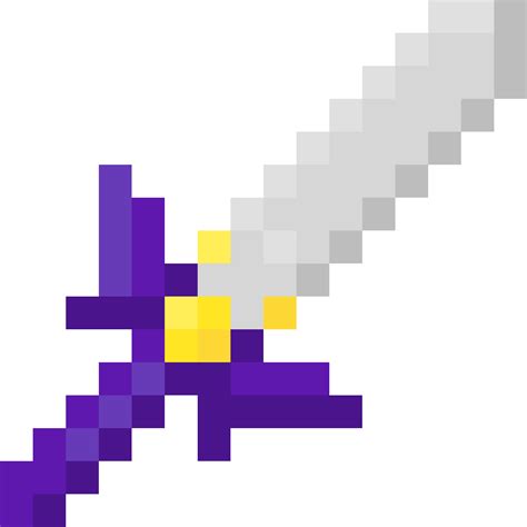 Minecraft Master Sword Pixel Art