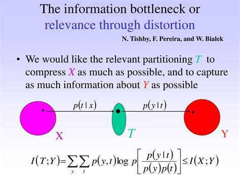 PPT Information Bottleneck Versus Maximum Likelihood PowerPoint Presentation ID