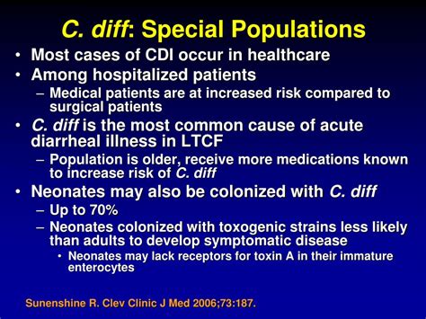 Ppt Clostridium Difficile Epidemiology And Clinical Spectrum
