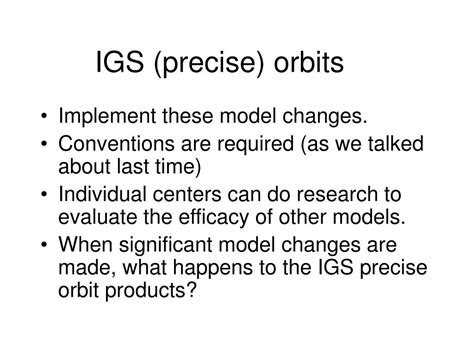 Ppt Where Do Precise Orbits And Clocks Come From Powerpoint