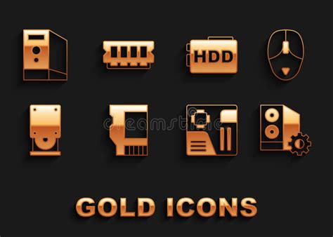 Set Sd Card Computer Mouse Case Of Computer Motherboard Digital Chip Optical Disc Drive