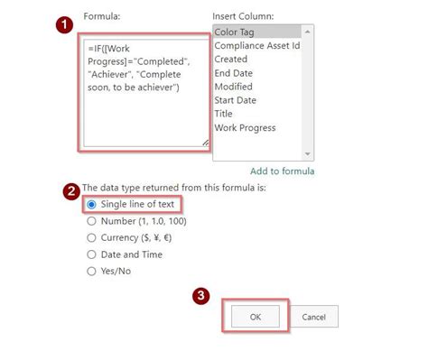 Sharepoint List Calculated Column If Statement