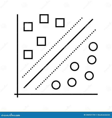 K Nearest Neighbors Knn Algorithm Line Icon Vector Illustration Stock Illustration