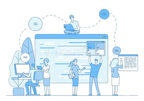 Programmierer Die Website Kodieren Kodierer Schreiben Quellcode Auf