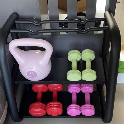 Dumbbell Rack Home Kettlebell Rack Storage Stand Multi Functional