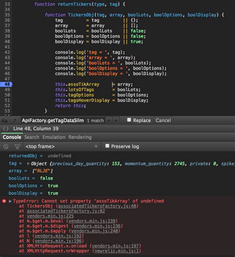 Why Am I Getting Property Undefined In My Javascript Object Stack