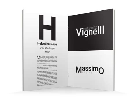 Massimo Vignelli 5 Essential Typeface Zine Book Behance
