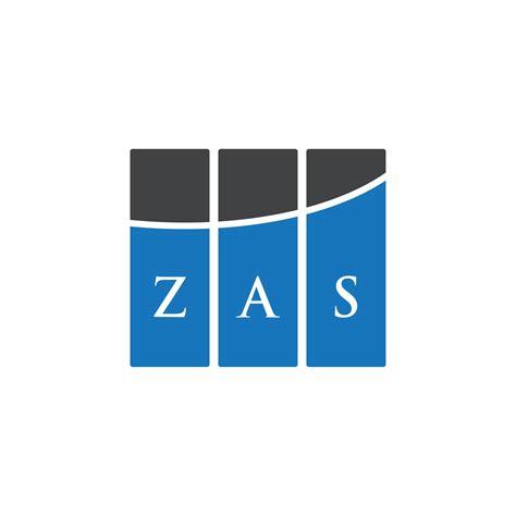 Zas Letter Logo Design On White Background Zas Creative Initials