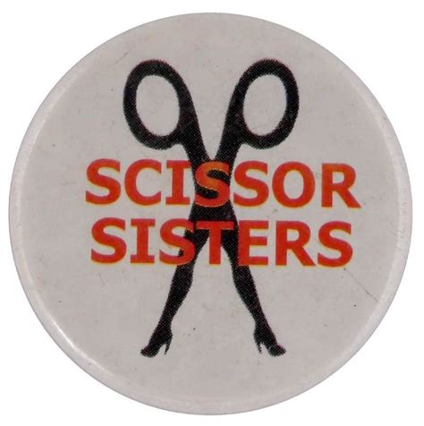 Scissors Sisters Scissors Logo Button Badge