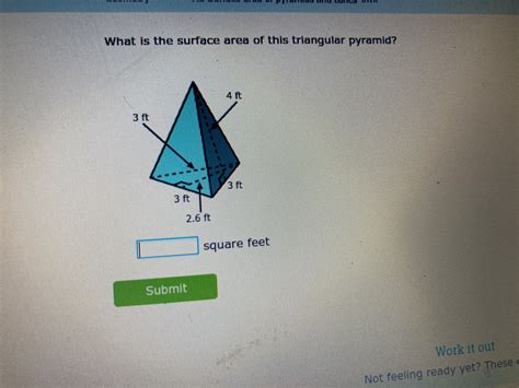 Triangular Pyramid Surface Area