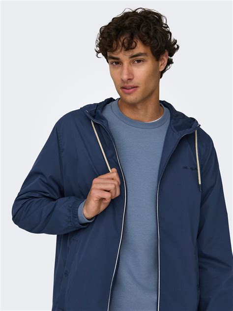 Hood With String Regulation Jacket With 40 Discount Only And Sons®