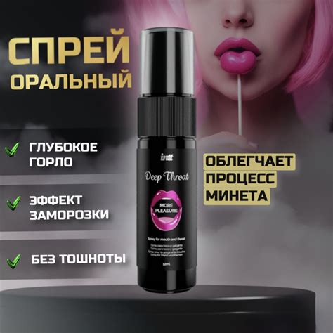 Лубрикант для орального секса, спрей для глубокого минета Deep Throat ...