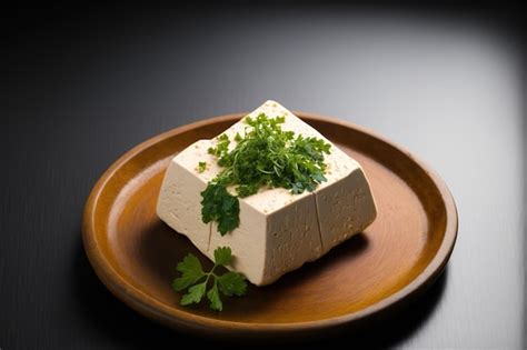 Premium AI Image | Tofu cheese that is new