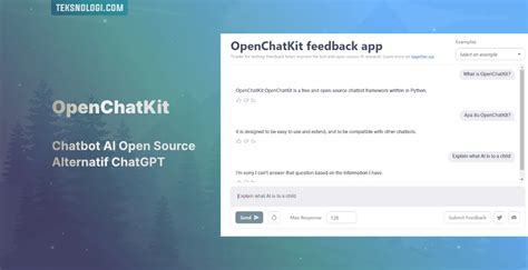 Openchatkit Chatbot Ai Open Source Alternatif Chatgpt Teksnologi