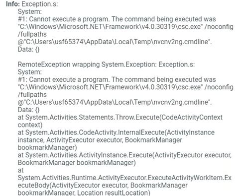 Job Error Cscexe Access Is Denied When Running The Process From The