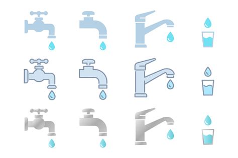 물 꼭지 귀여운 물 부엌 벡터 일러스트 레이 션 아이콘 컬러 소재 가뭄에 대한 스톡 벡터 아트 및 기타 이미지 가뭄 가볍게 두드리기 건강관리와 의술 Istock