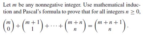 Solved Let M Be Any Nonnegative Integer Use Mathematical Chegg