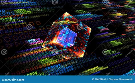 Quantum Computer Core Futuristic Technology Digital Layer Dimension