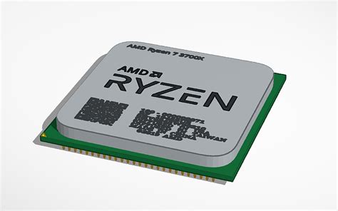 3d Design Amd Cpu 만들기 Tinkercad