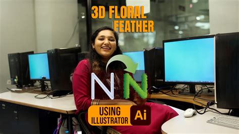 3d Floral Feather Creation Adobe Illustrator Tutorial G Tec Kannur
