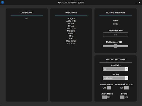 Xdefiant No Recoil Macro 88software