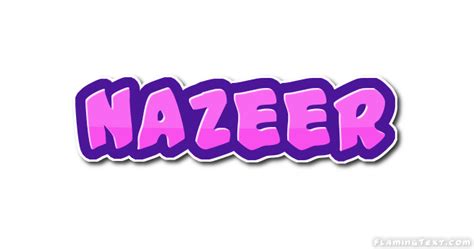 Nazeer Logo Free Name Design Tool From Flaming Text