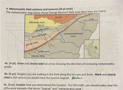 Solved Metamorphic Field Relations And Textures [20 ﻿pt