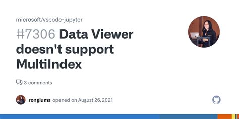 Data Viewer Doesnt Support Multiindex · Issue 7306 · Microsoftvscode Jupyter · Github