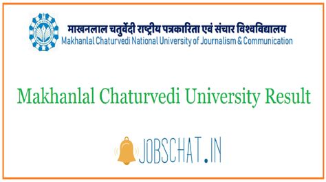 Makhanlal Chaturvedi University Result 2020 Out MCU Results