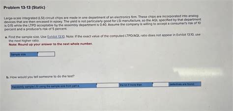 Solved Large Scale Integrated Lsi Circuit Chips Are Made