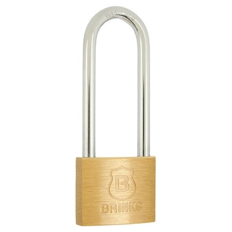 Brinks Solid Brass 40mm Keyed Padlock With 2 12in Shackle