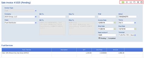 Performing Additional Actions With Invoices