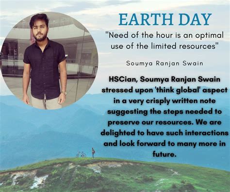 Soumya Ranjan Swain On Linkedin Earthday2022