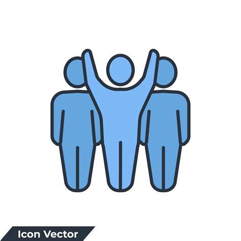 People Team Icon Logo Vector Illustration Work Group Symbol Template For Graphic And Web Design