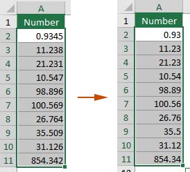 Quickly Round Cell Values Without Formula In Excel