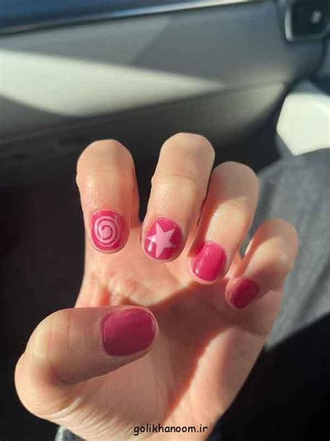 این مدل ناخن بچه گانه جدید 2024 که طرح های بانمک کیوت خوشگل فانتزی داره