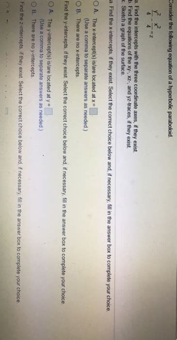 Solved Consider The Following Equation Of A Hyperbolic