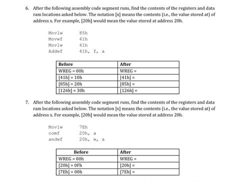 Solved After The Following Assembly Code Segment Runs Chegg