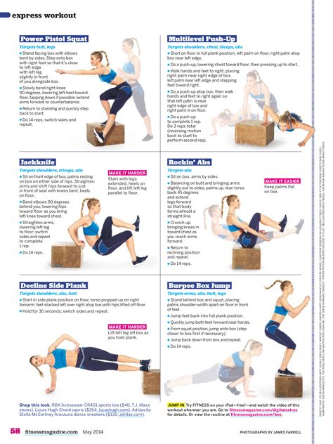 Express Workout Fitness Magazine Plyometric Workout Plyo Workouts Step Workout
