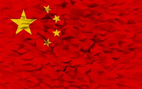 다운로드 중국의 국기 4k 3d 다각형 배경 중국 국기 3d 다각형 텍스처 중국의 날 3차원 중국 깃발 중국 국가 상징 3d 아트 아시아 국가 바탕 화면